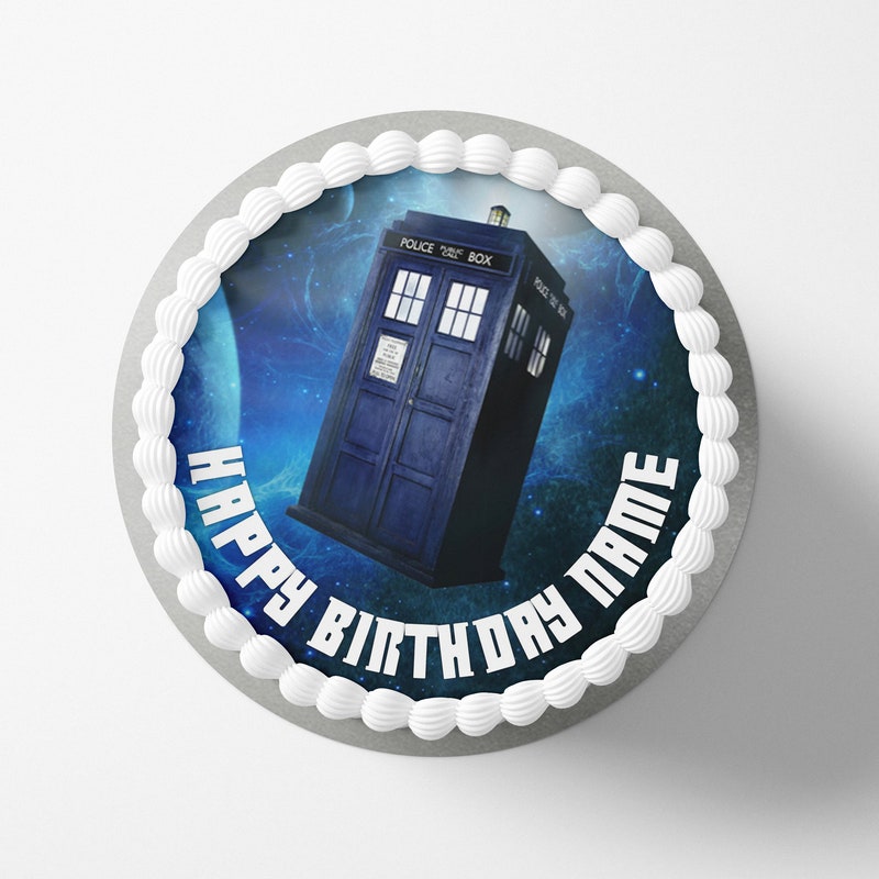 Tardis Cake Topper - Etsy