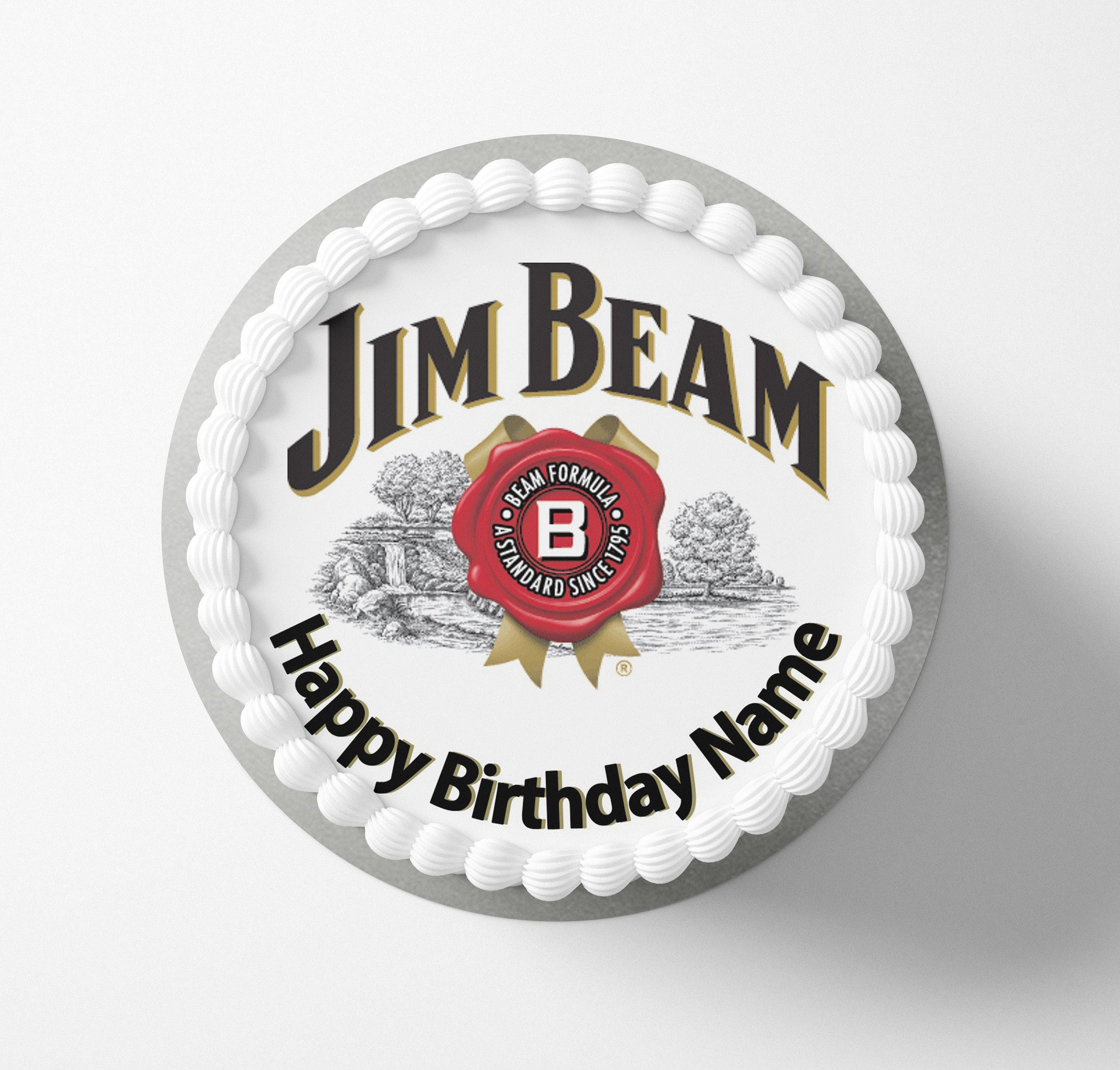 Jim Beam Wafer/icing Cake Topper - Etsy