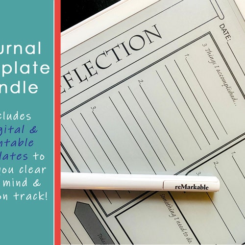 Remarkable 1 & 2 Notebook Cover Templates Bundle 3 for | Etsy