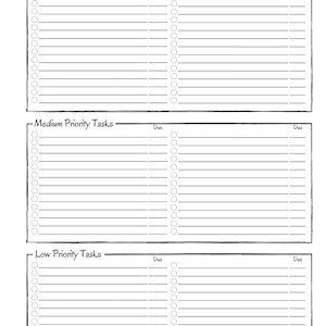 Master Task List Remarkable 1 and 2 Compatible Template | Etsy