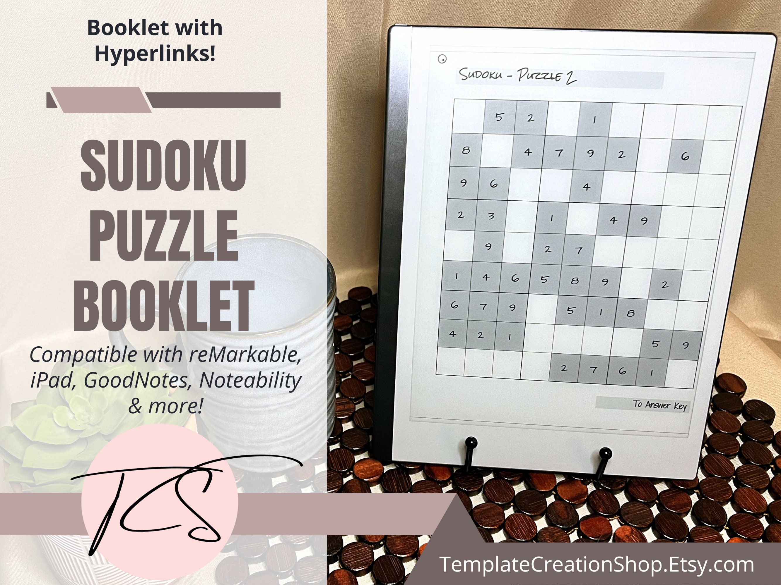 Sudoku Puzzle Booklet Remarkable 2 Templates Goodnotes - Etsy Australia