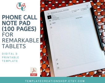 Phone Call Notes - Etsy
