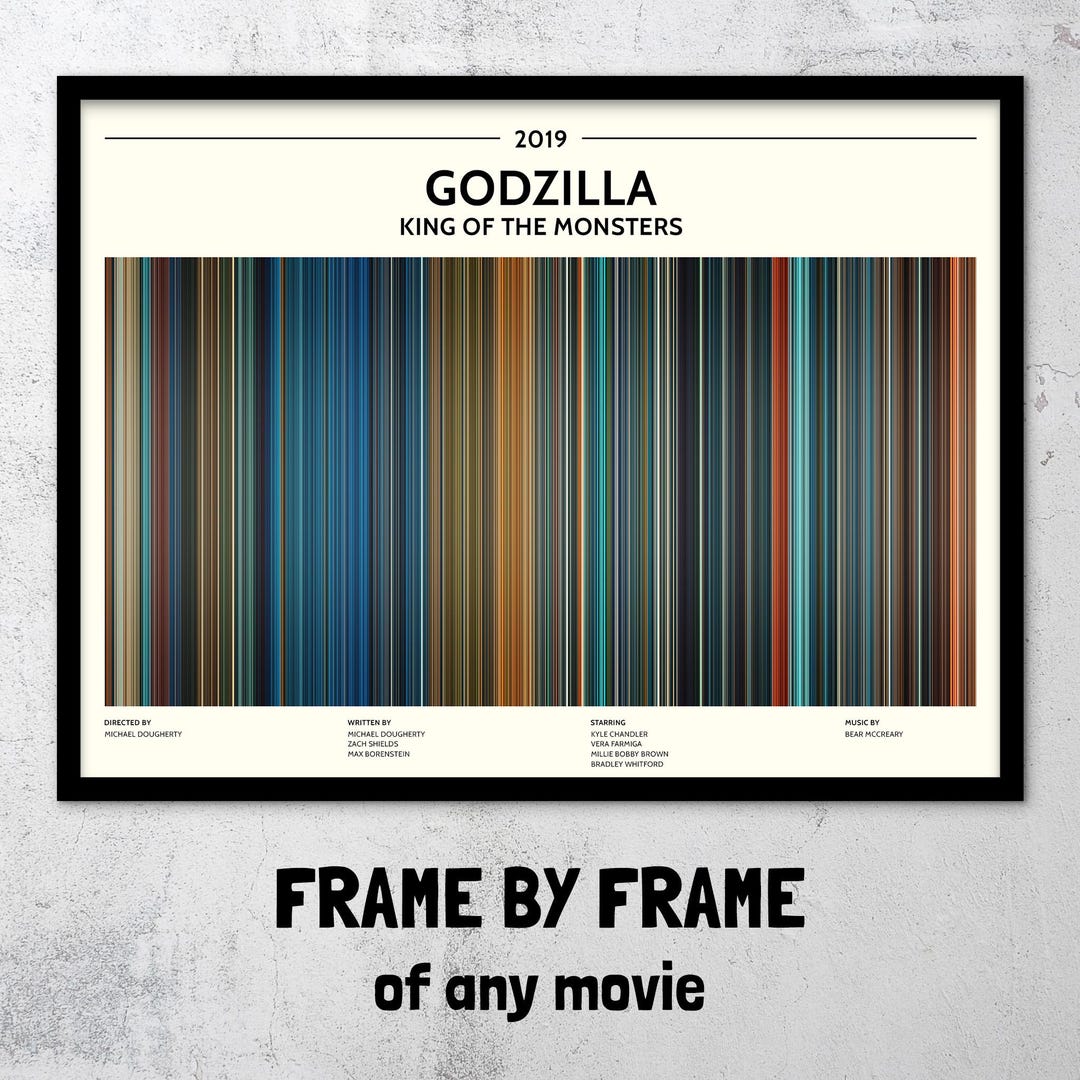 Godzilla: King of the Monsters 2019 Movie Art Print Movie Palette Movie ...