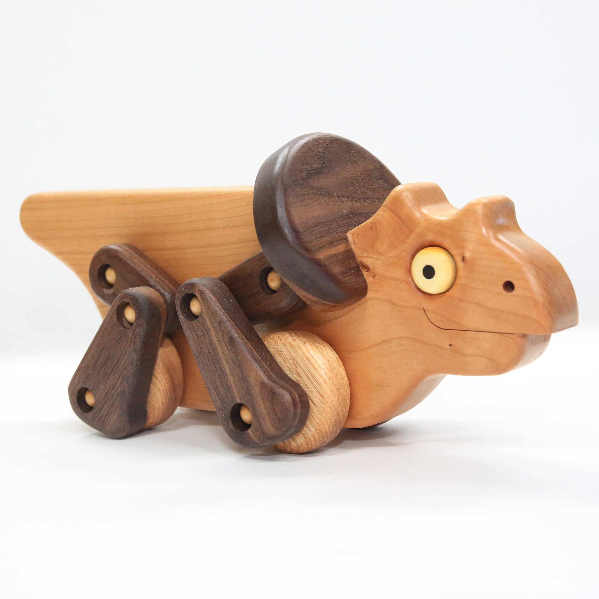 Triceratops Automata Toy Plan: Moving Wooden Dinosaur (PDF) - Etsy