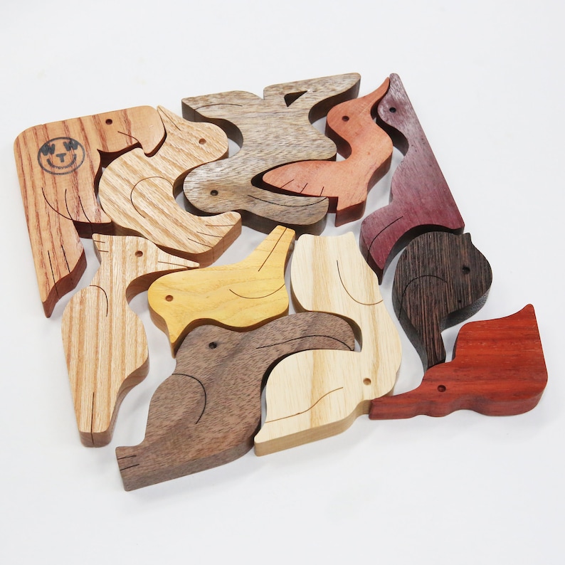Bird Shape Wood Puzzle Plan: Scroll Saw Template (PDF) - Etsy