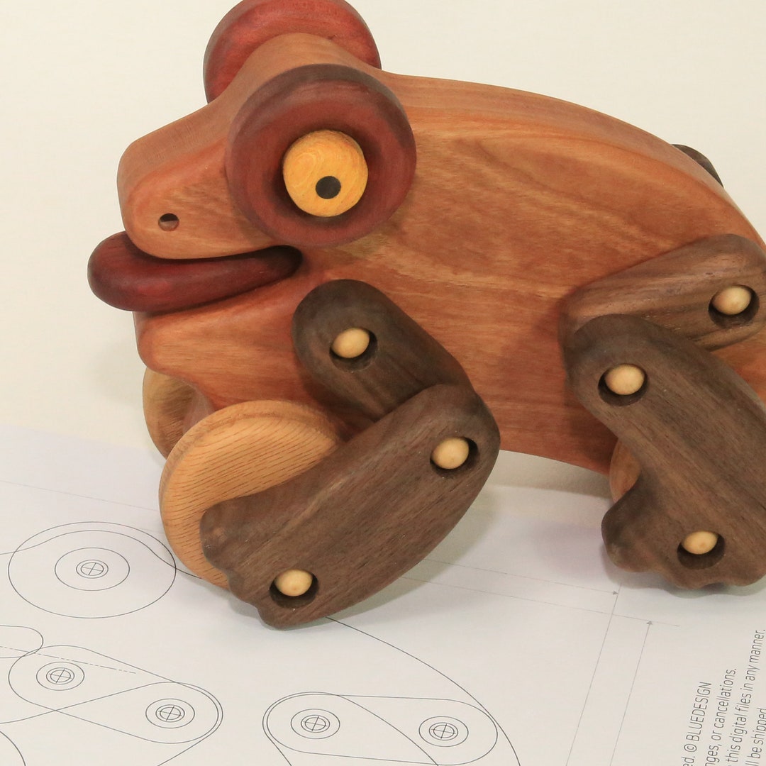 Automata Frog Wooden Toy Plan: Scroll Saw (PDF Plan) - Etsy
