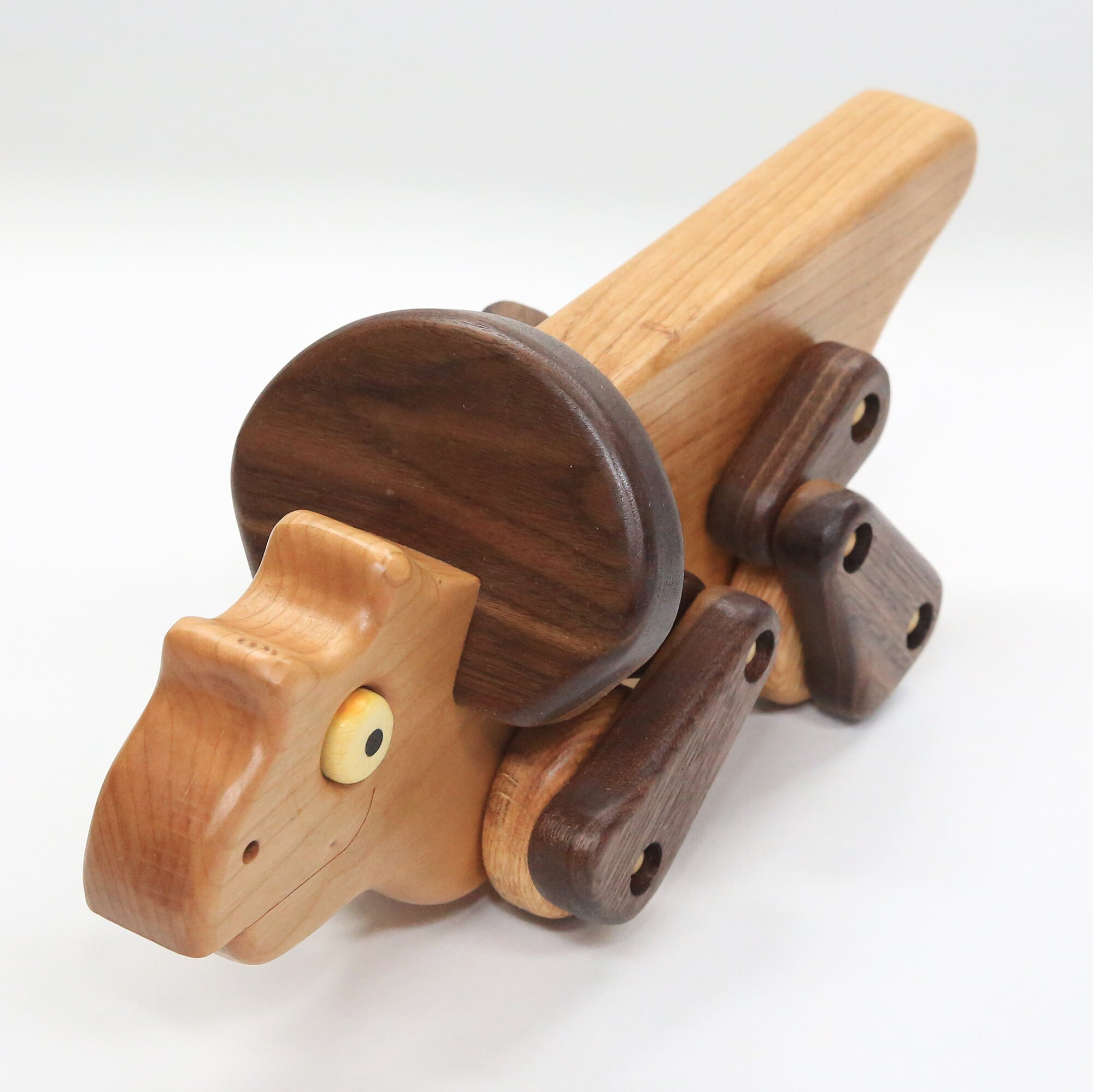 Triceratops Automata Toy Plan: Moving Wooden Dinosaur (PDF) - Etsy