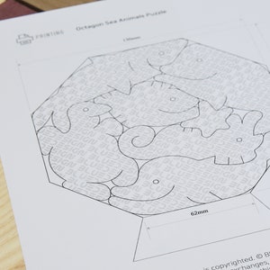 PDF PLAN : Octagon Puzzle, Wood Puzzle, Puzzle Template, Animal Toys ...