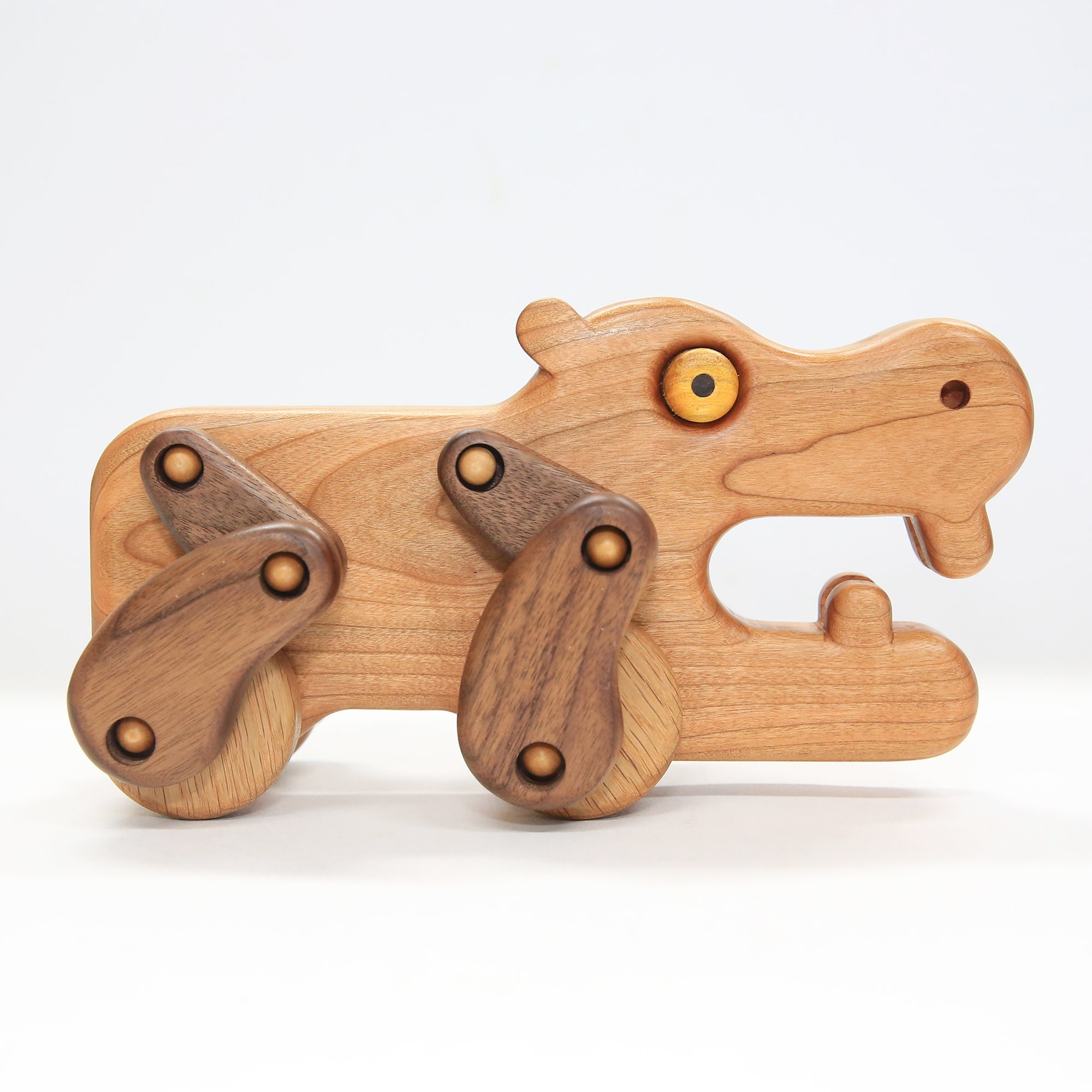 Hippo Toy Animal Toys Wooden Toys Kids Toys Toys for Kids - Etsy