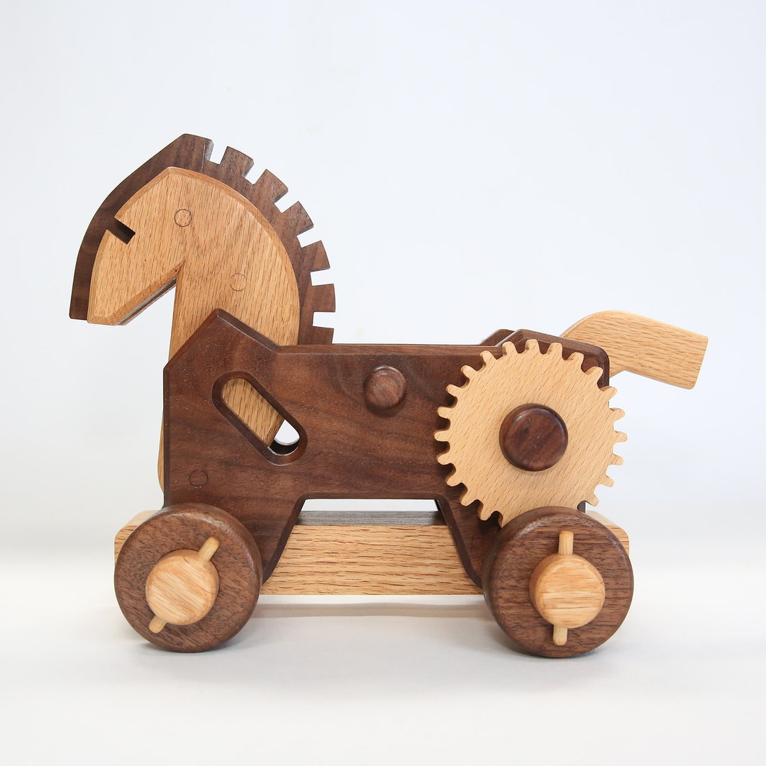 PDF PLAN : Automata Trojan Horse PDF Plan, Wooden Toys, Kids Toys, Toys ...