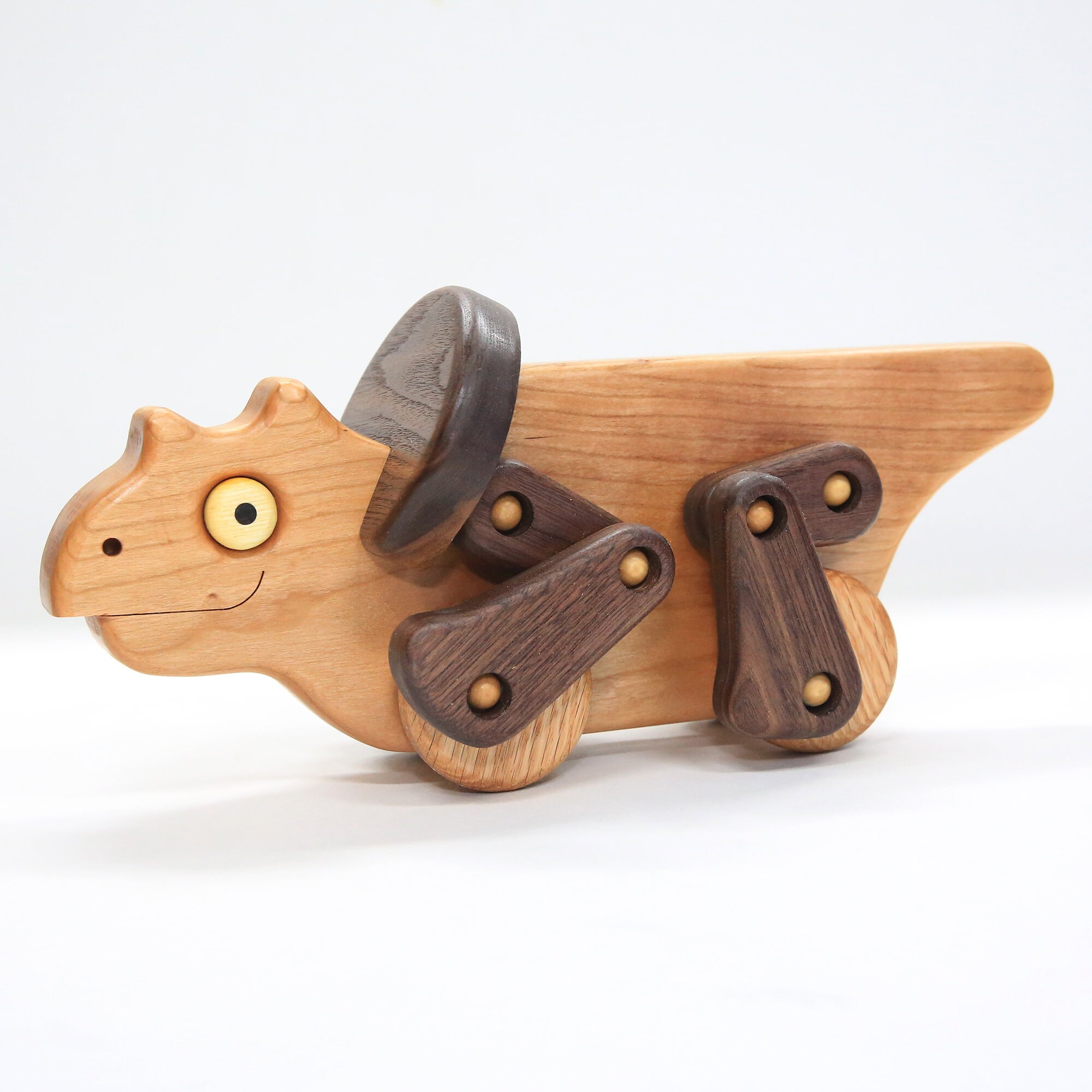 Triceratops Automata Toy Plan: Moving Wooden Dinosaur (PDF) - Etsy