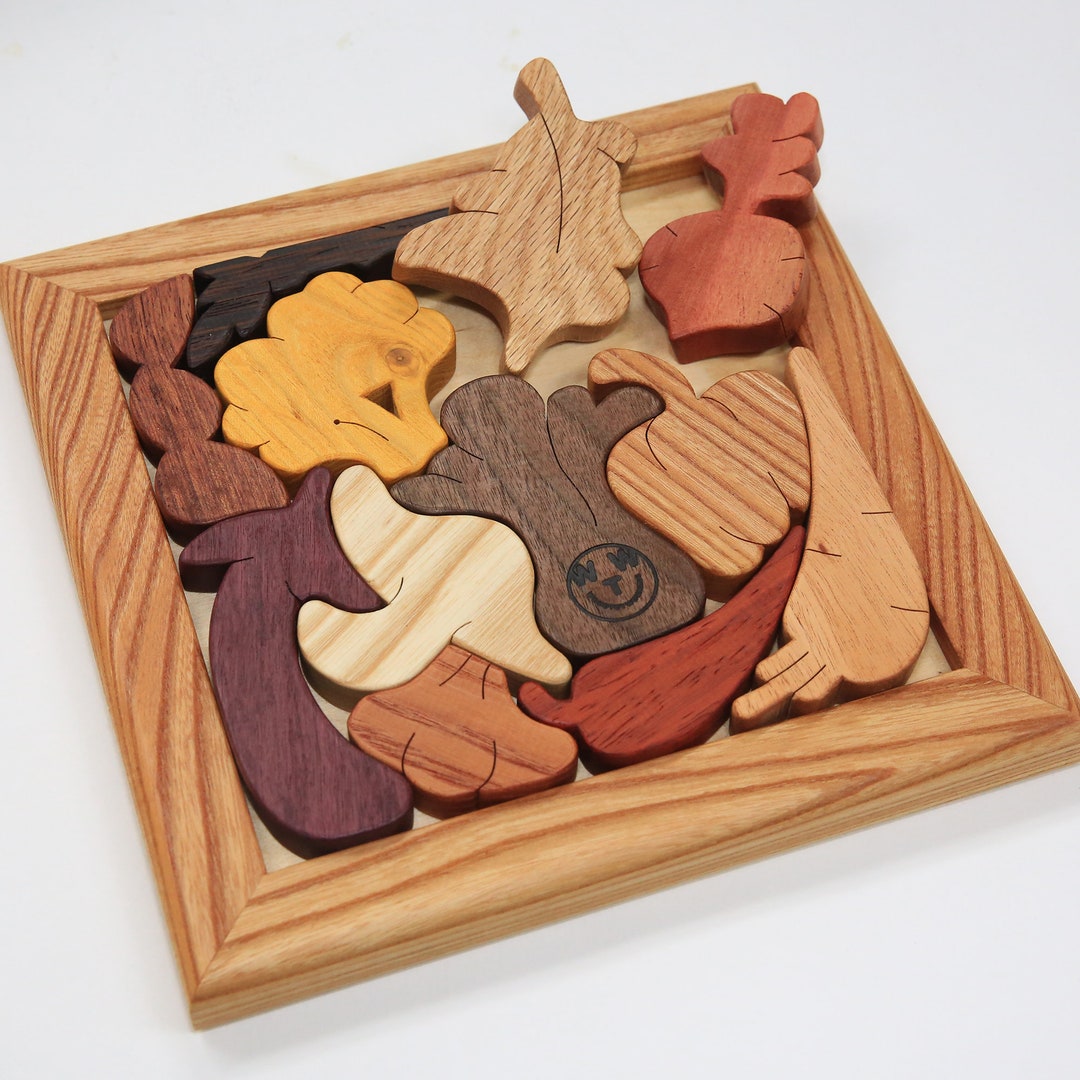 PDF PLAN : Vegetables Puzzle, Wood Puzzle, Puzzle Template, Animal Toys ...