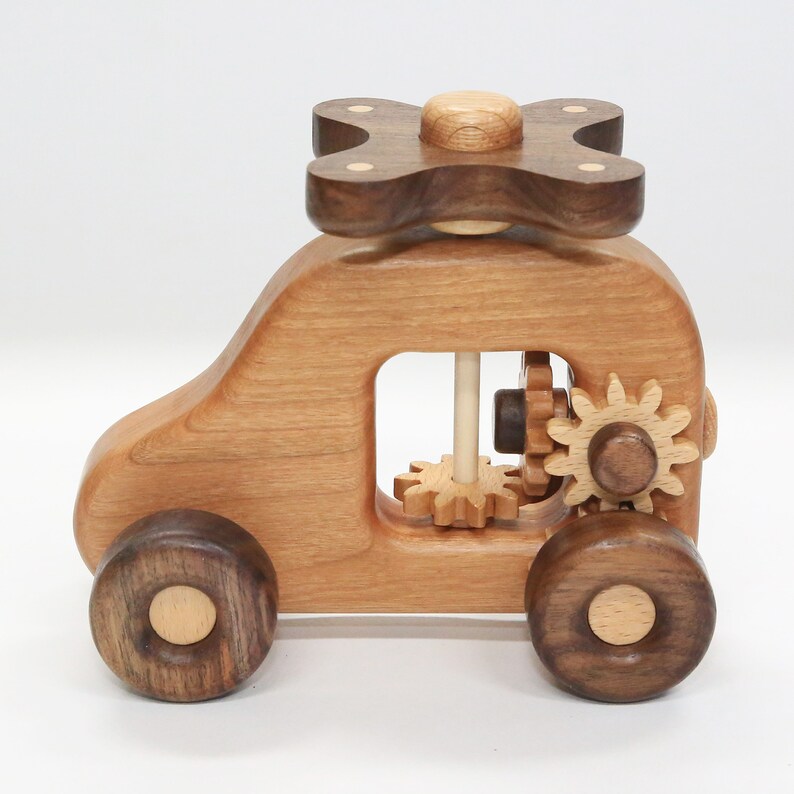 Automata Flying Wooden Car PDF Plan Wooden Toys Kids Toys | Etsy
