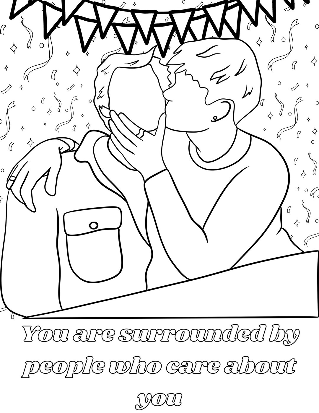 Surround Coloring Page Printable Adult Coloring Sheet - Etsy