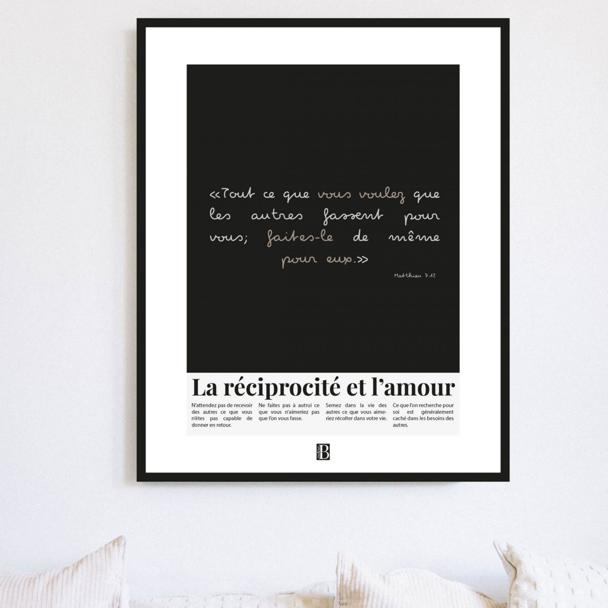 Christian Poster, Bible Verse Poster, Reciprocity & Love Poster ...
