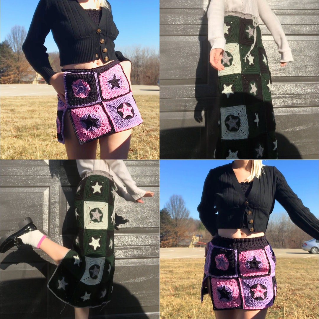 STAR Patchwork Pocket Skirt PATTERN - Etsy