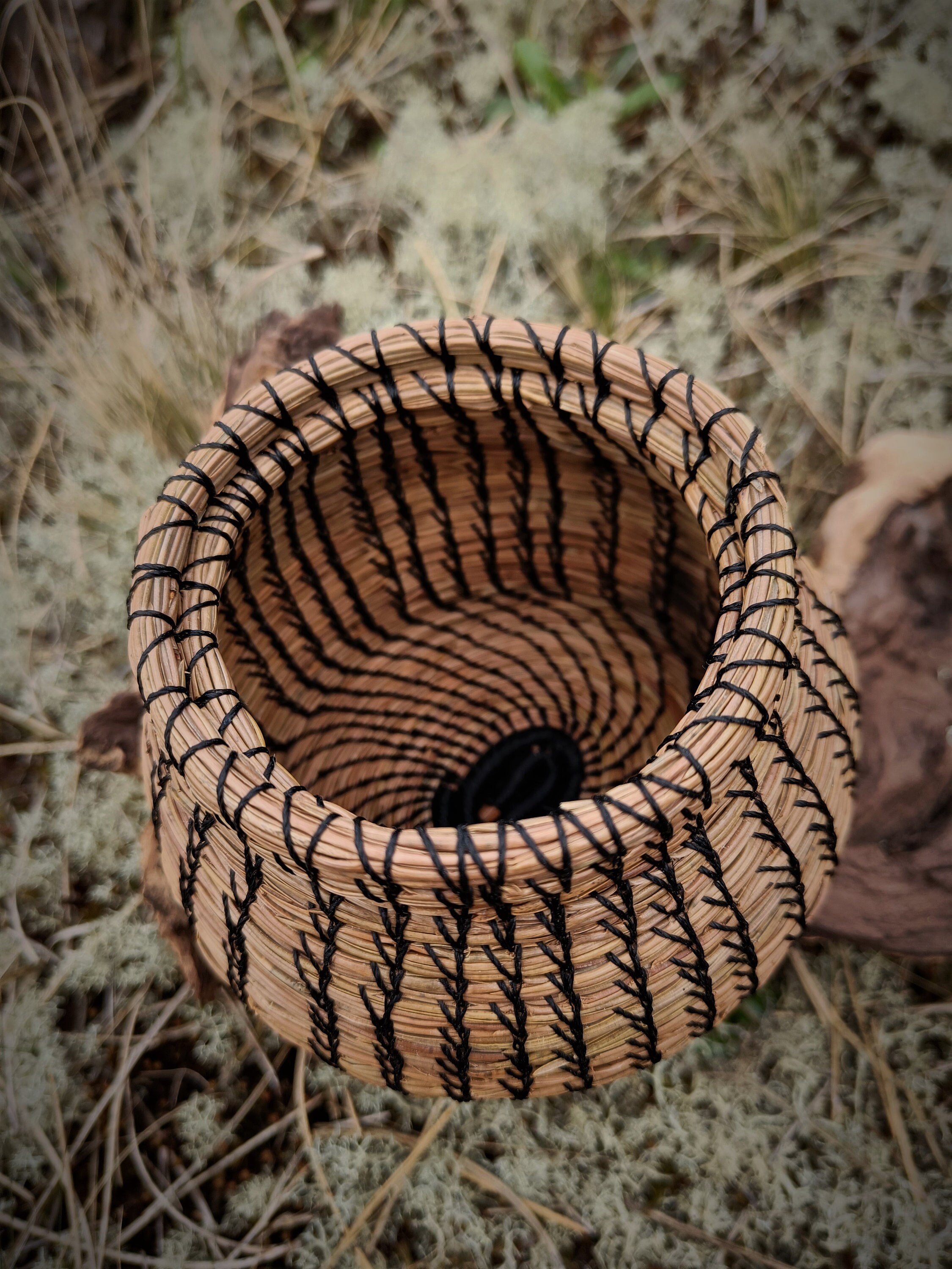 Large, Handmade Pine Needle Basket Weaving - Etsy