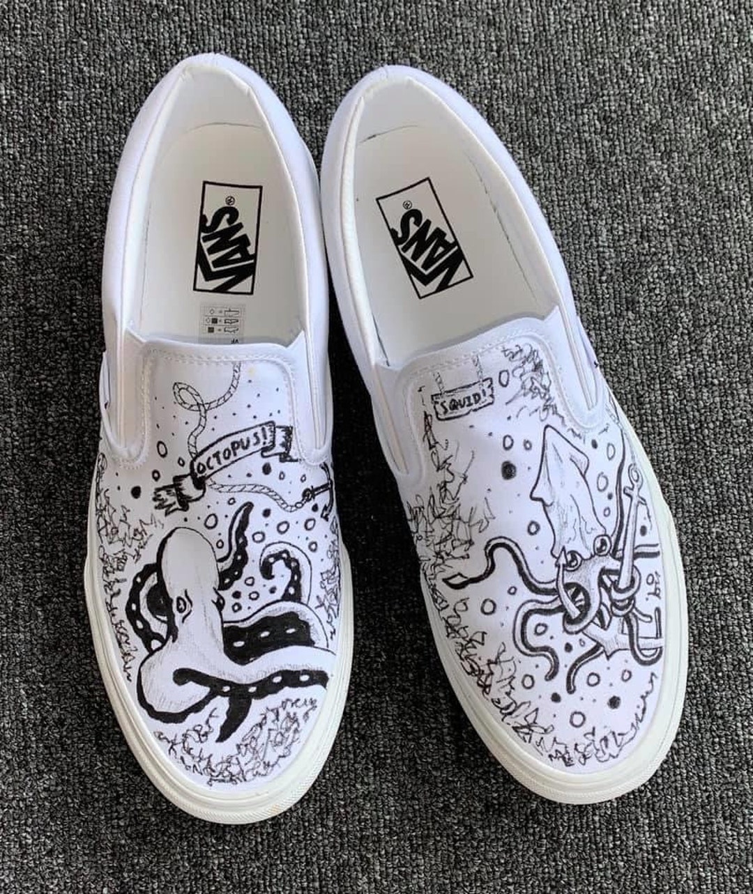 Personal Design Octopus and Squid Vans - Etsy
