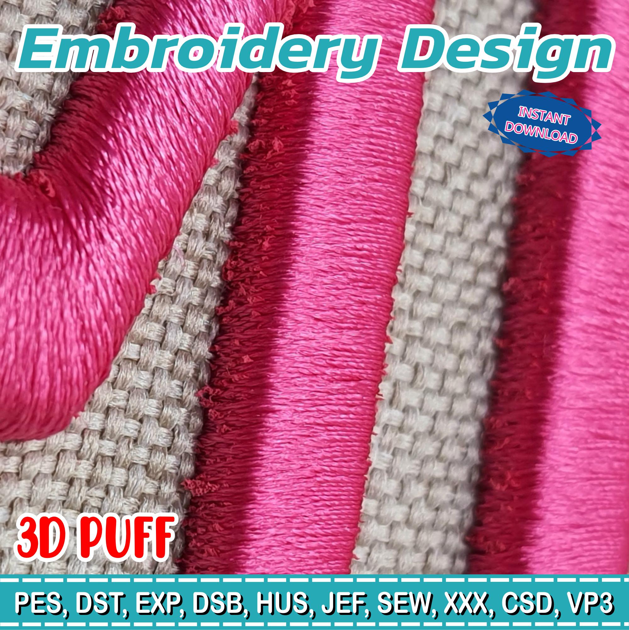3D Puff Embroidery Design MOM DAD | Puffy Foam Letters for Hats ...