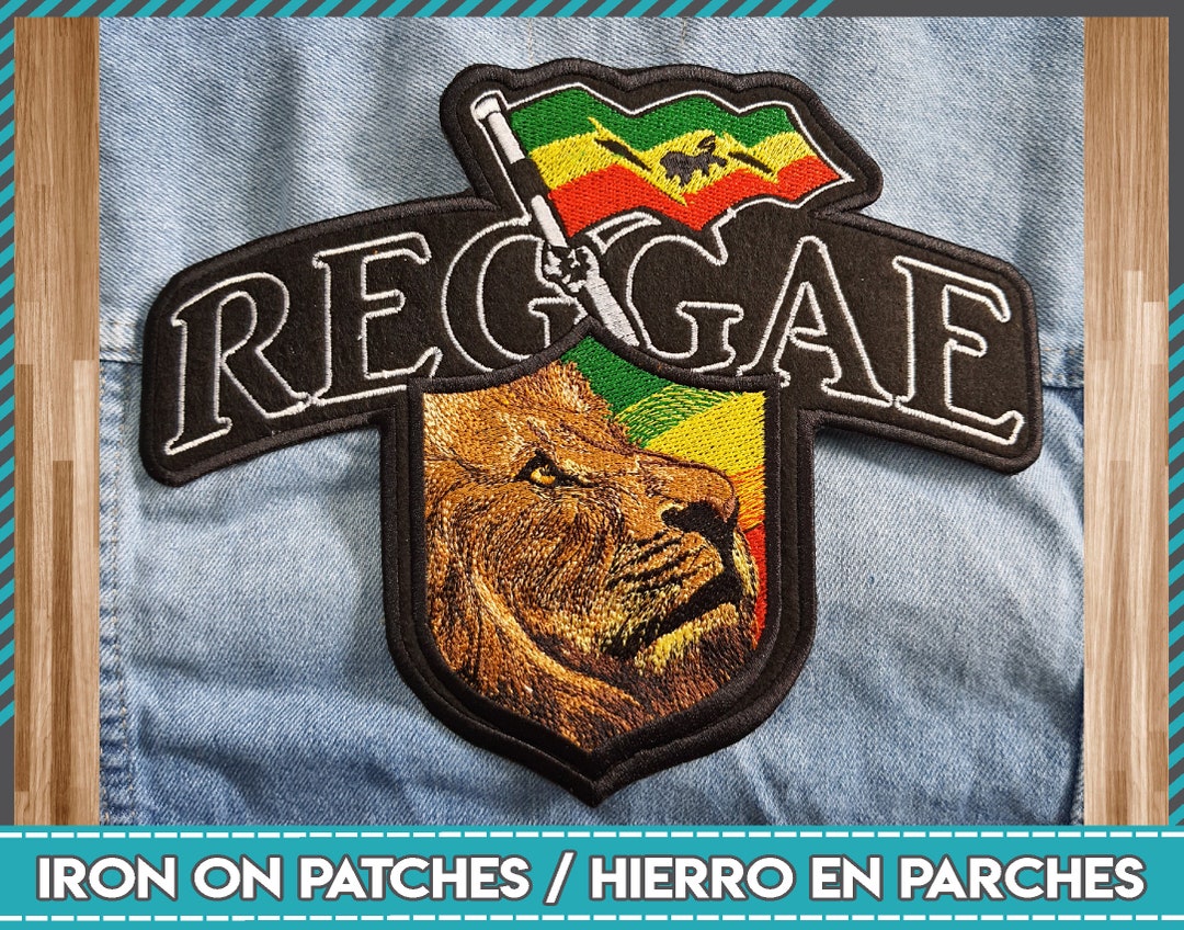 Leon Reggae Patch / Leon Jamaica / Bob Marley Leon 9x 7.5 With Iron-on ...