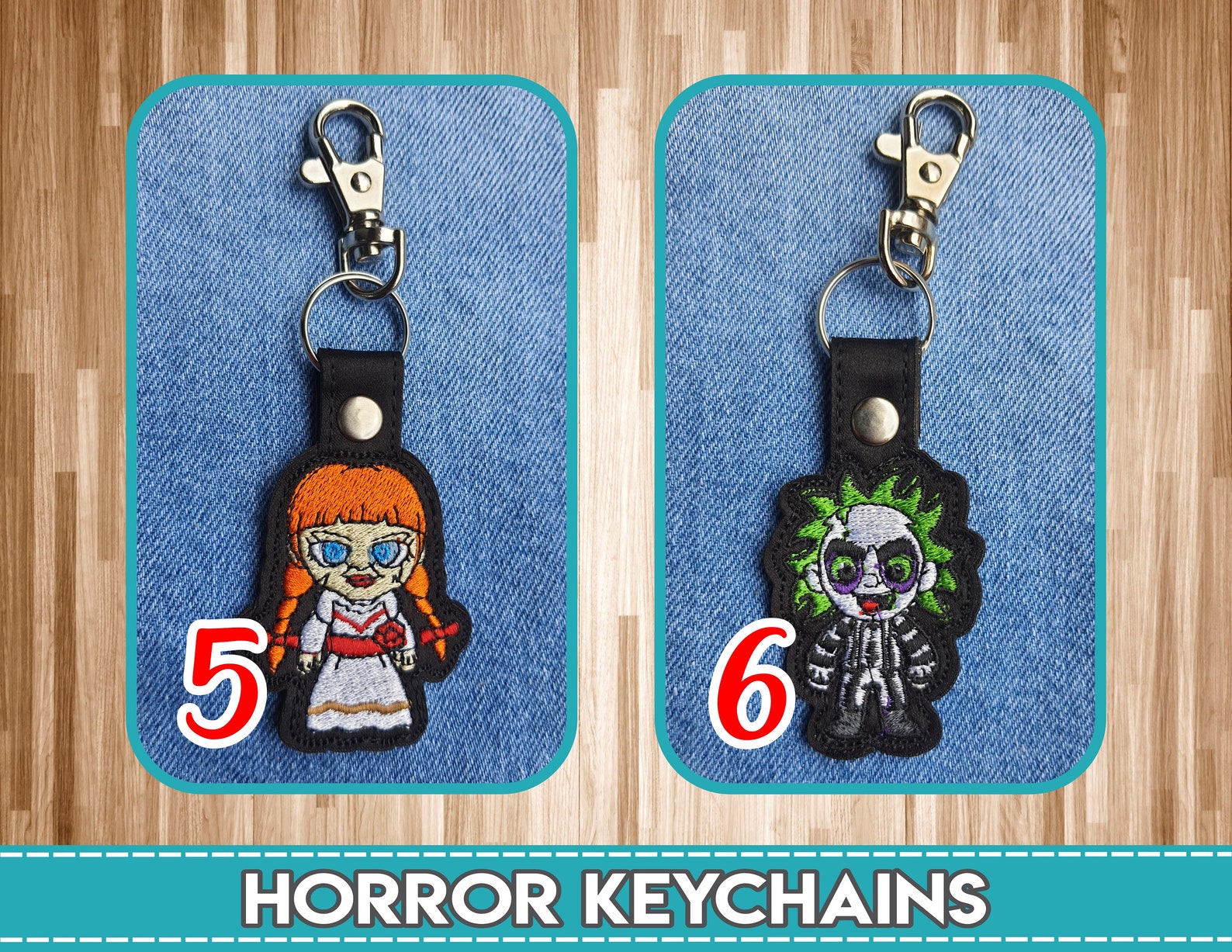 Horror Movie Keychains - Etsy