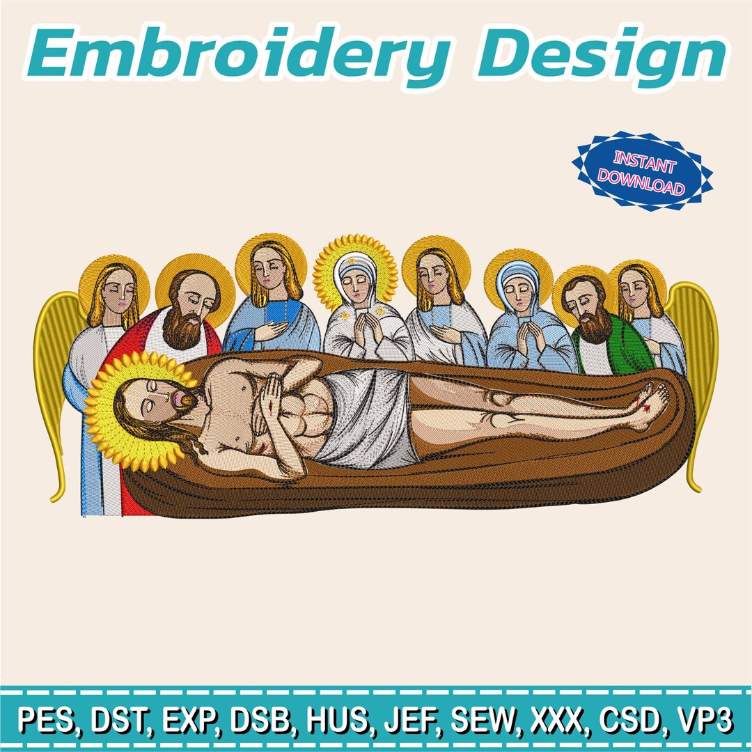 Embroidery Design / Jesus Christ Risen / Religious Embroidery / Church ...