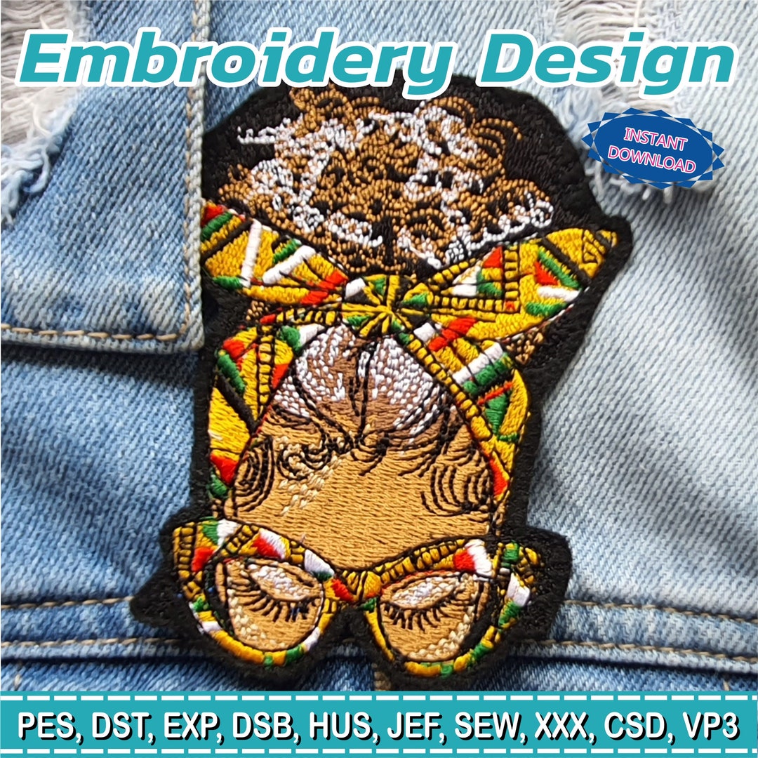 Embroidery Designs, Faces of African American Women, Crown, Latin Women ...
