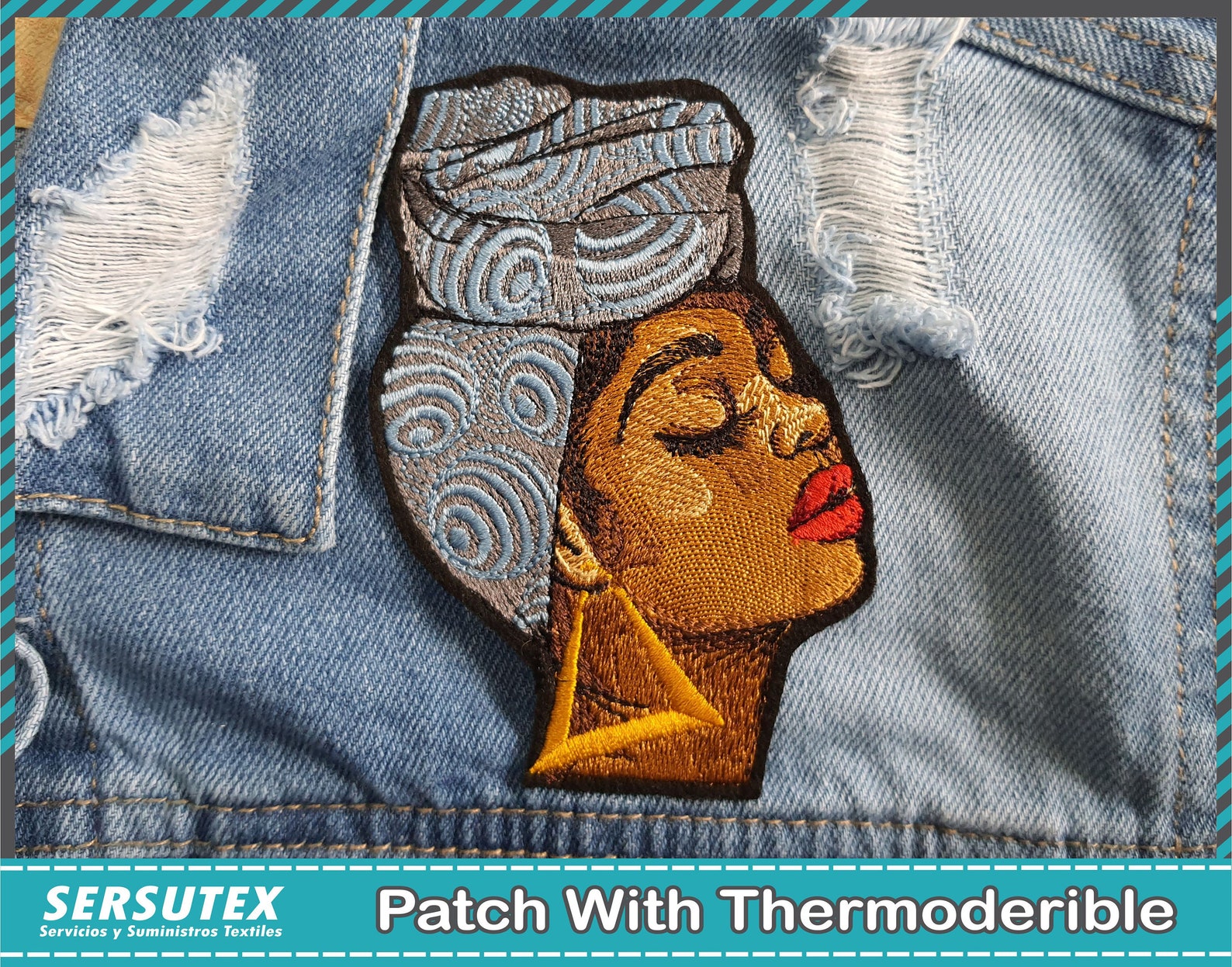 Beautiful African American Women Embroidered Patches With - Etsy Hong Kong