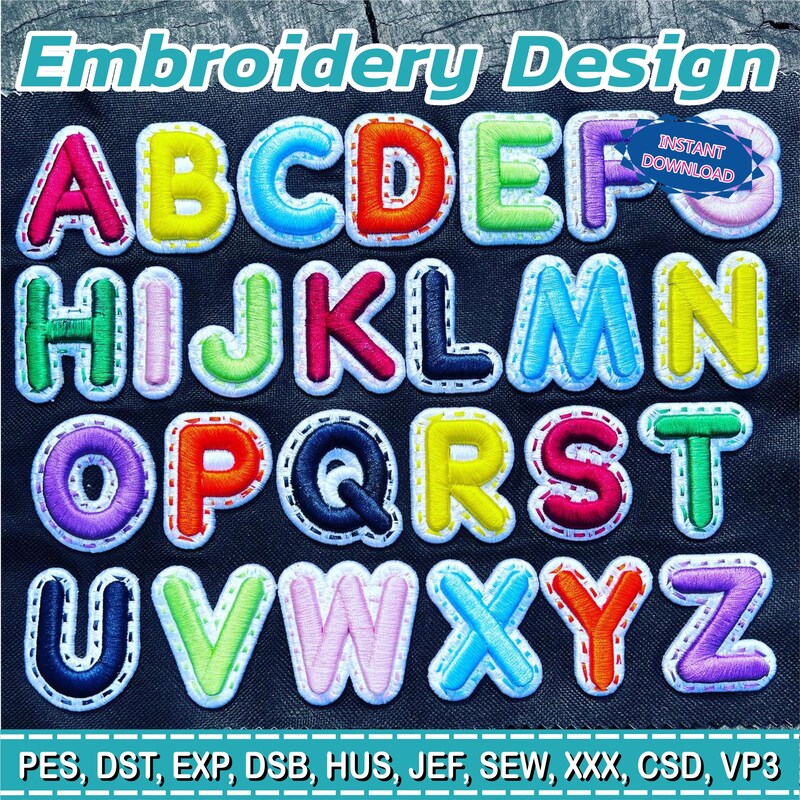 Puff Embroidery Designs - Etsy