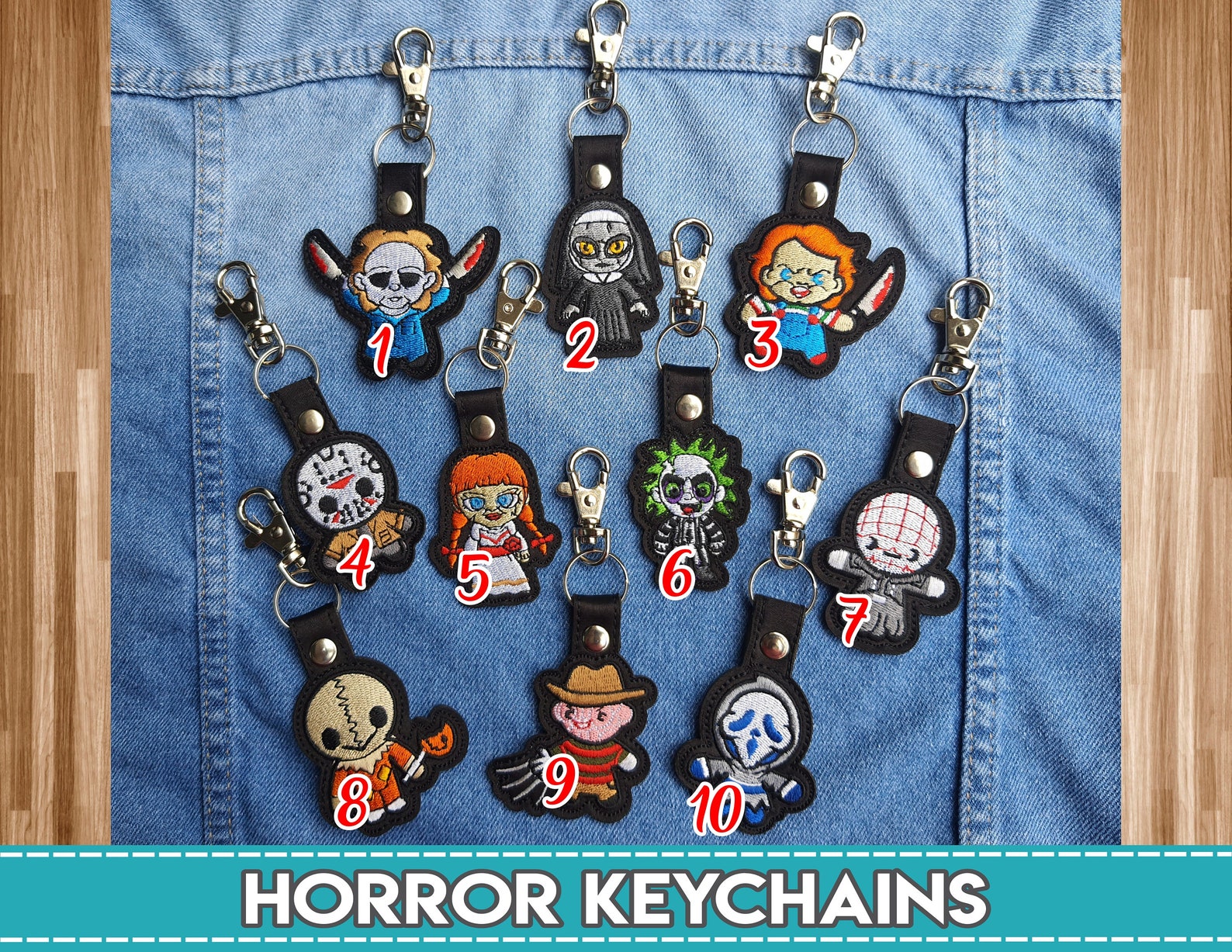 Horror Movie Keychains - Etsy