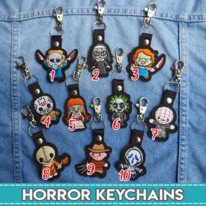 Horror Movie Keychains - Etsy