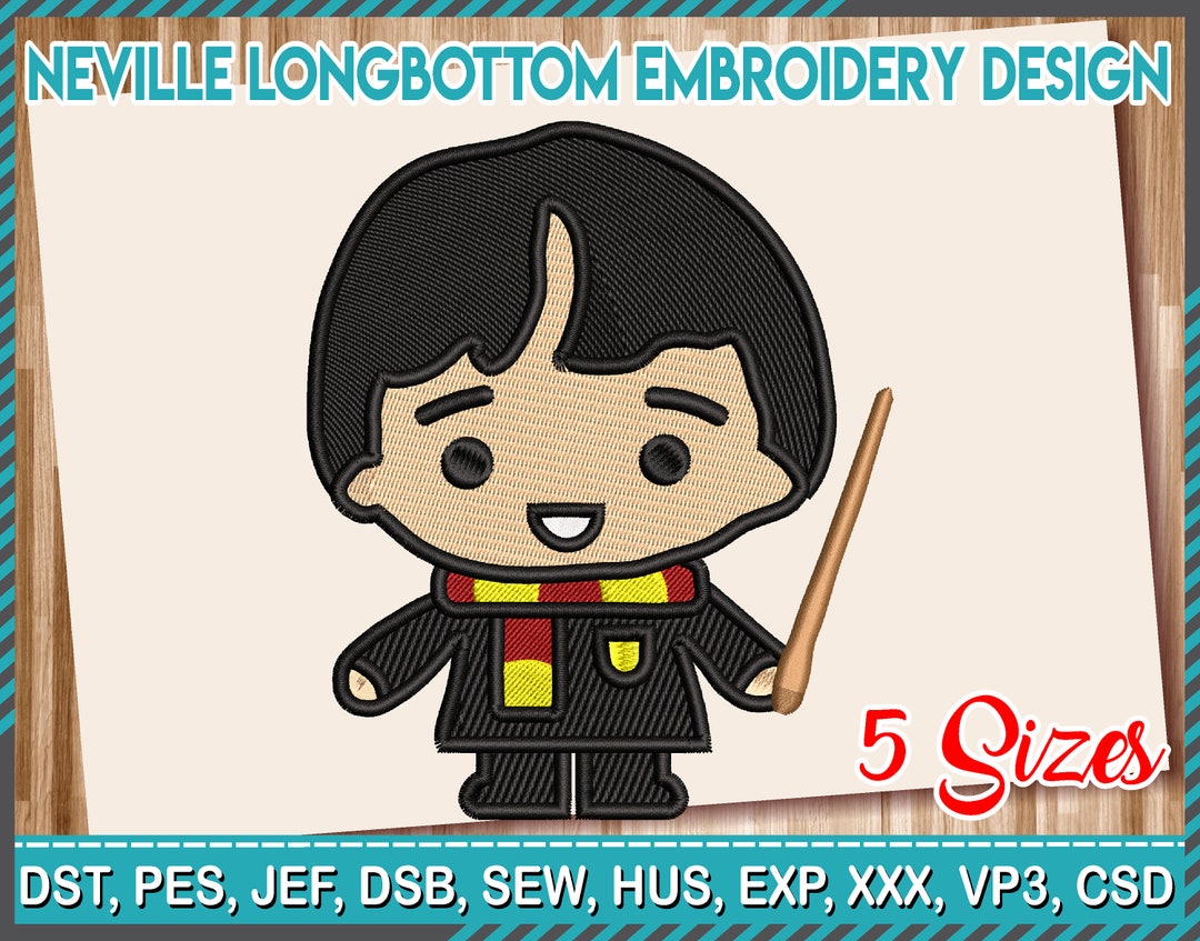 Design for Embroidery Neville Longbottom Popneville - Etsy