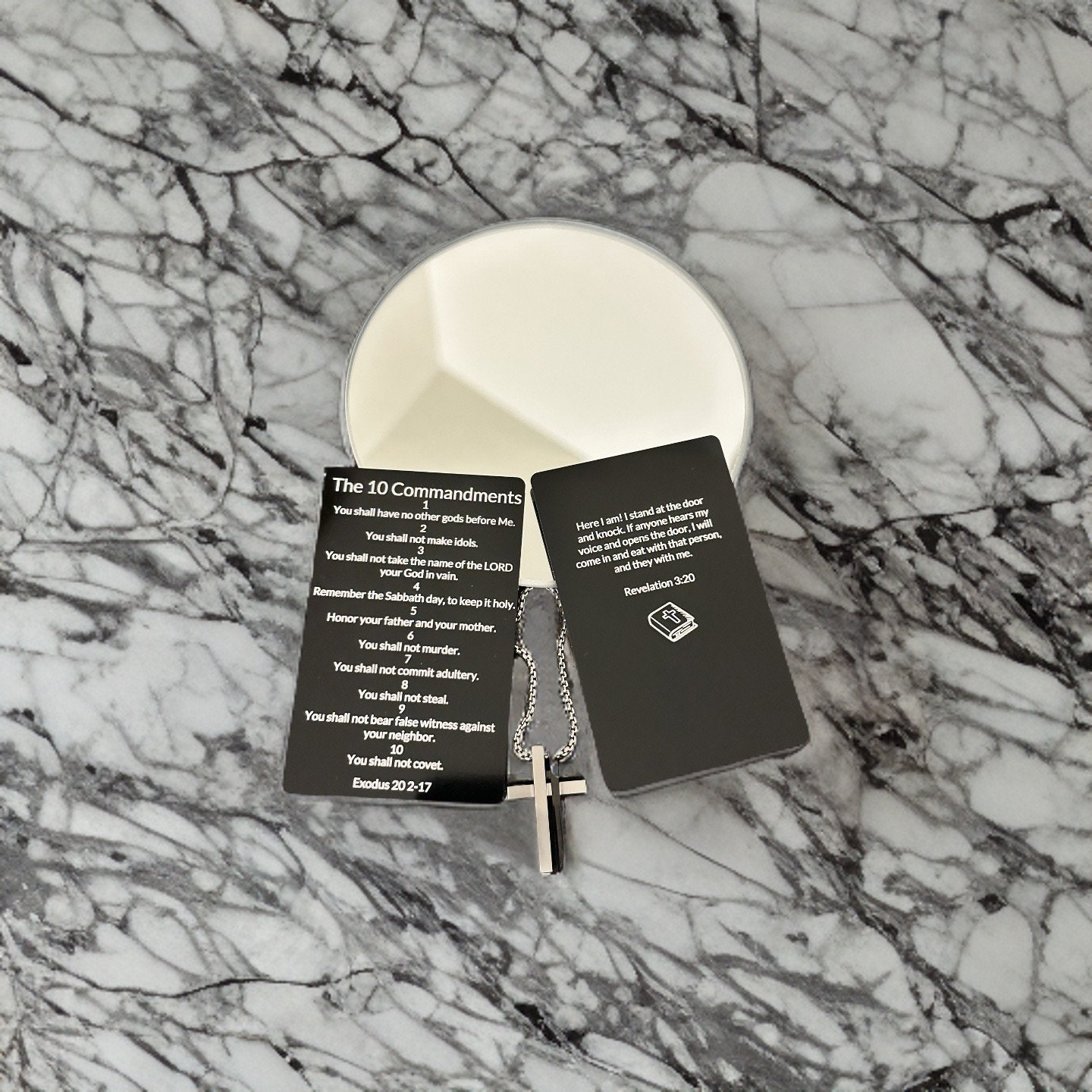 The 10 Commandment Business Card, Bible Verse - Etsy