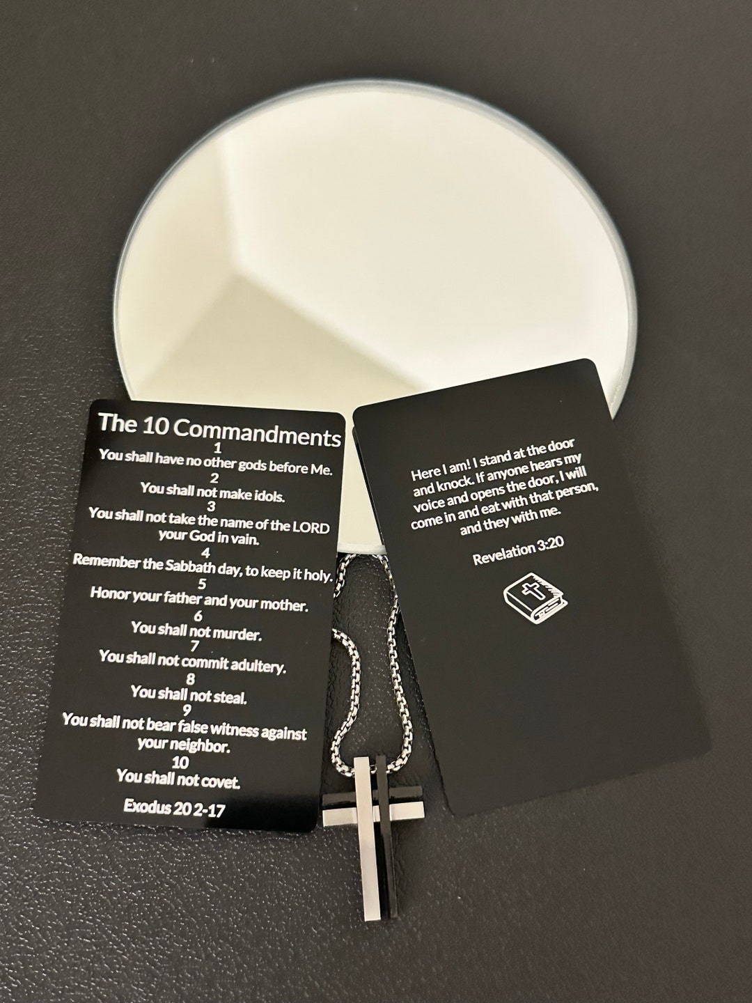 The 10 Commandment Business Card Bible Verse - Etsy