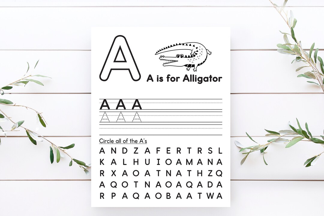 Preschool Curriculum A-Z Alphabet Workbook Pages, Letter a Week Work ...