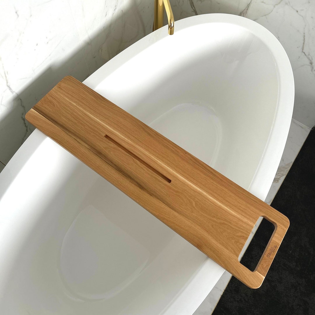 One Size Custom Fit Bath Shelf, Bath Caddy Tray, Gift for Her ...
