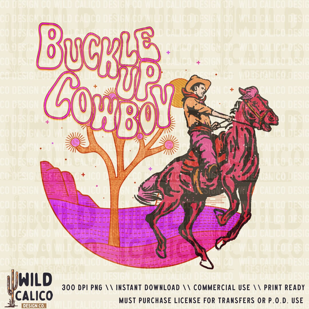 Buckle up Cowboy Western Instant Digital Download Trendy Western ...