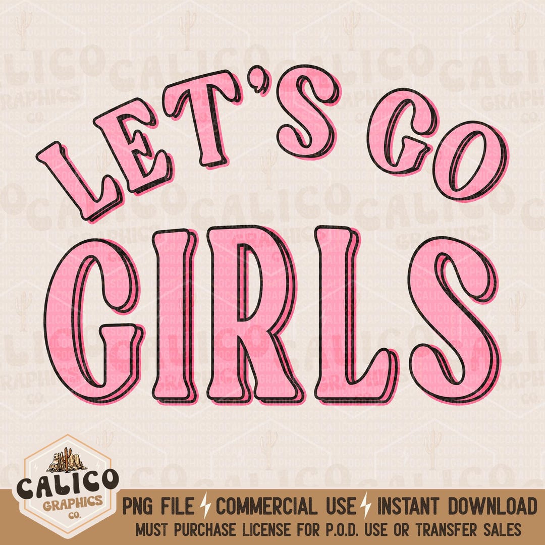 Let's Go Girls Cowgirl Western Instant Digital Download Trendy Western ...
