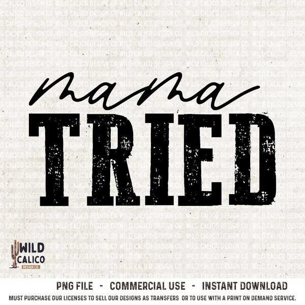 Mama Tried - Etsy