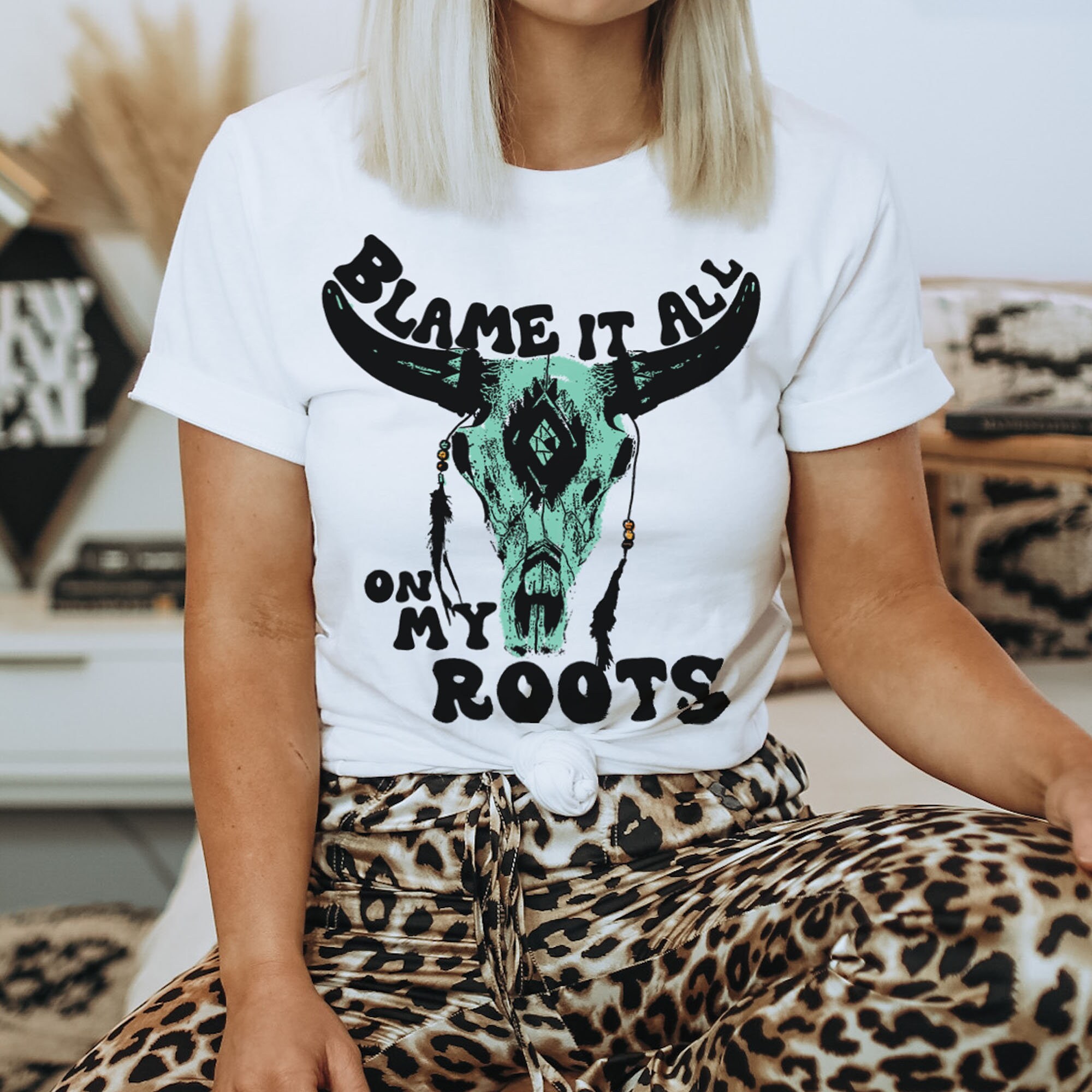 Blame It All on My Roots Retro Sublimations Western | Etsy