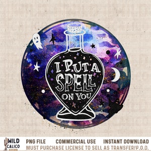I Put A Spell on You Magic Potion Retro Sublimations, Halloween PNG ...
