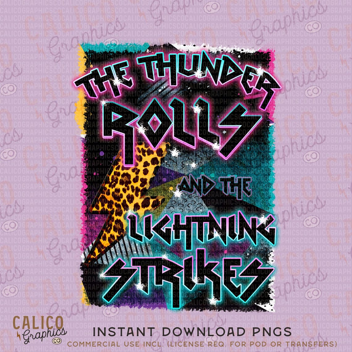 Thunder Rolls Lightning Strikes PNG: 90s Country Western (digital ...