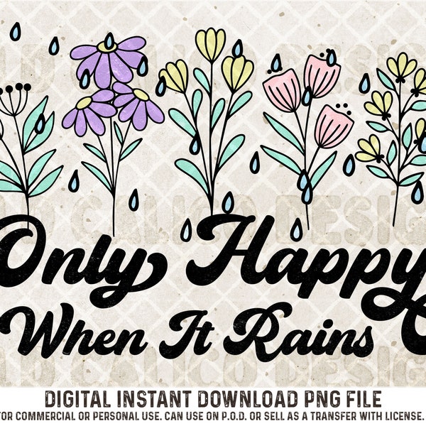 Happy When It Rains - Etsy