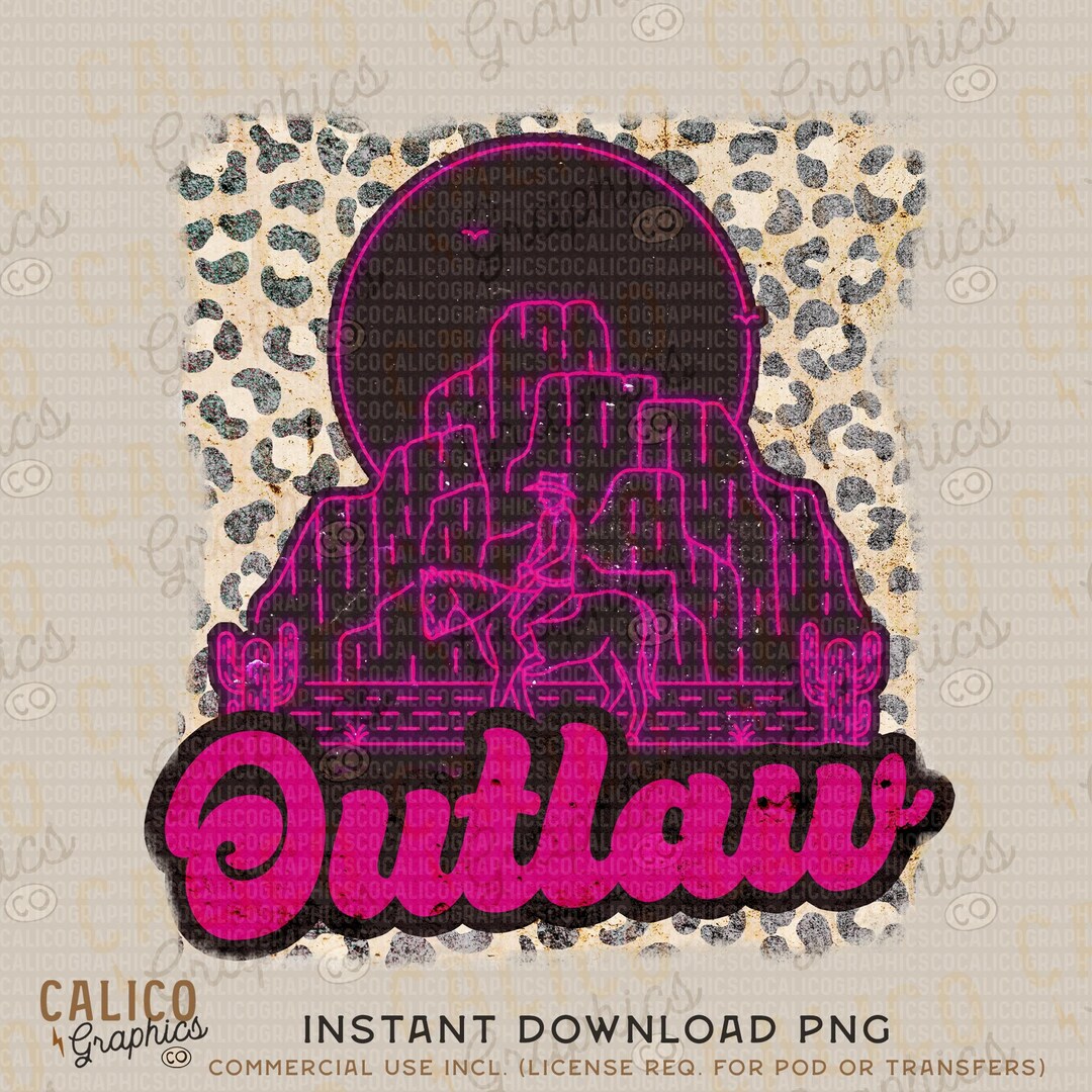 Cowboy Outlaw Desert Western Instant Digital Download | Trendy Western ...