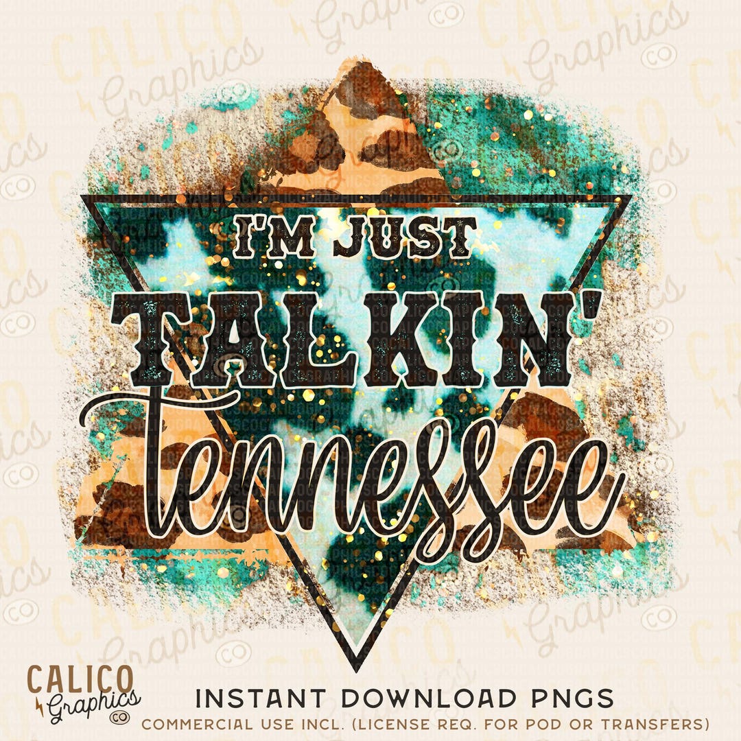 Talkin' Tennessee Leopard Triangle Western Design (digital Download) - Etsy