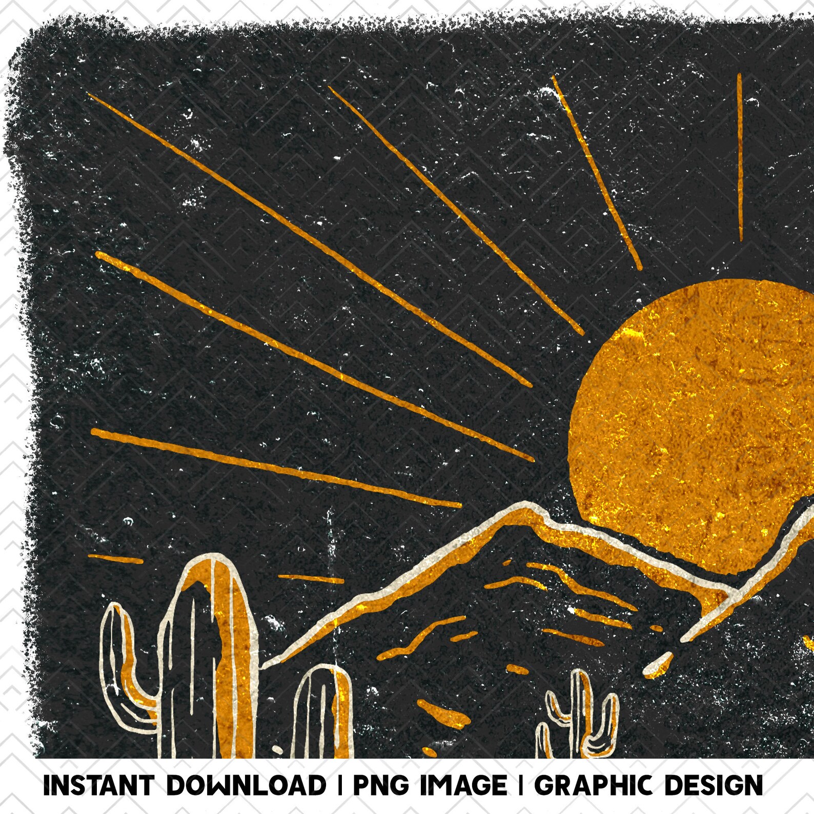 Radiate Sunshine Cactus Desert Retro Sublimations - Etsy