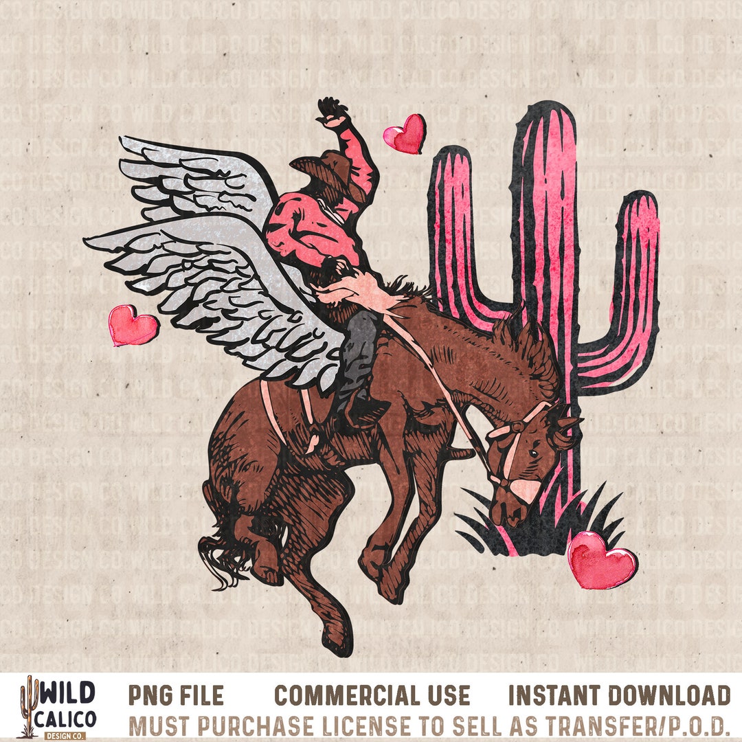 Cowboy Rodeo Valentines Western Sublimations, Valentines PNG, Designs ...