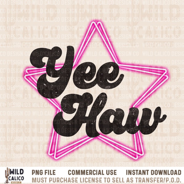 Yee Haw Star Png - Etsy