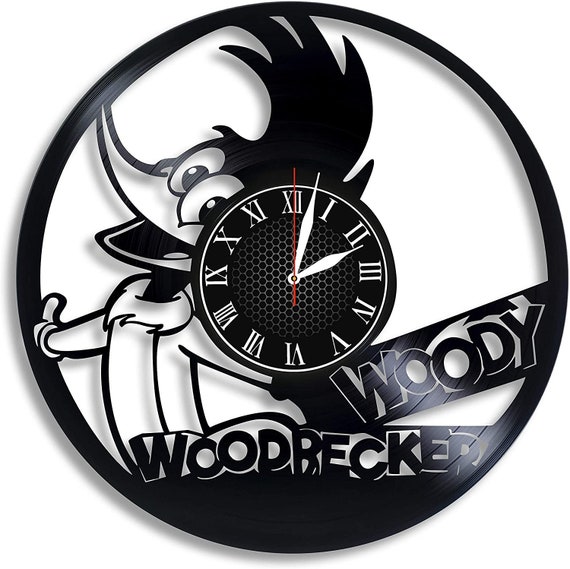 Vinyl Record Wall Clock Woody Woodpecker Home Decor Bedroom | Etsy