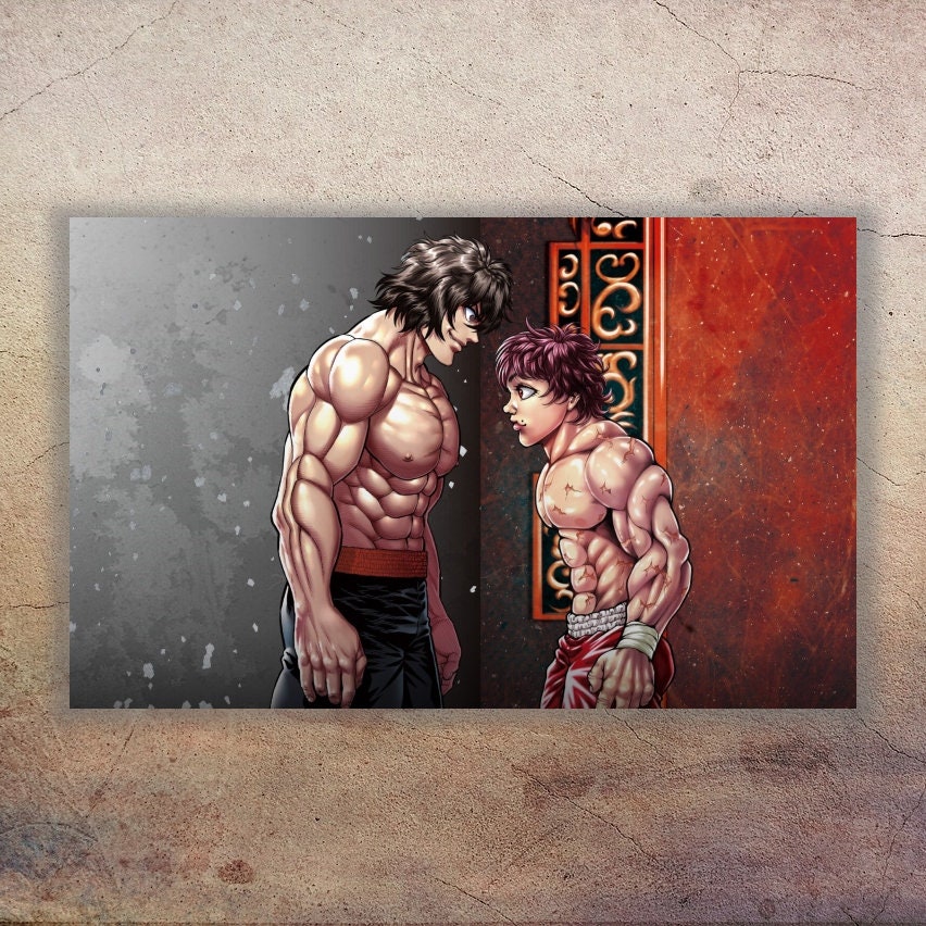 Baki Hanma Vs Kengan Ashura Poster, Canvas Wall Art, Room Wall Decor - Etsy